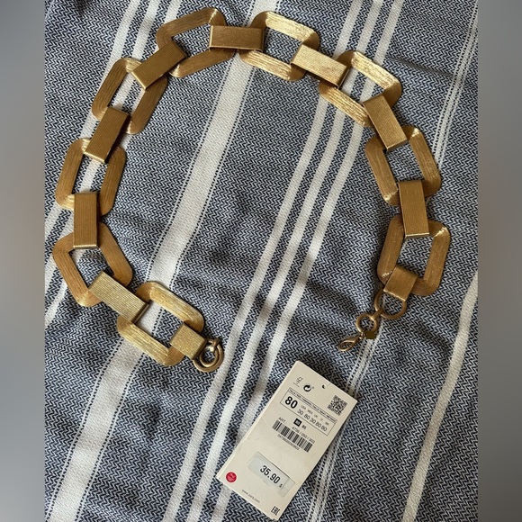 Zara | Accessories | Zara Gold Chain Link Belt | Poshmark